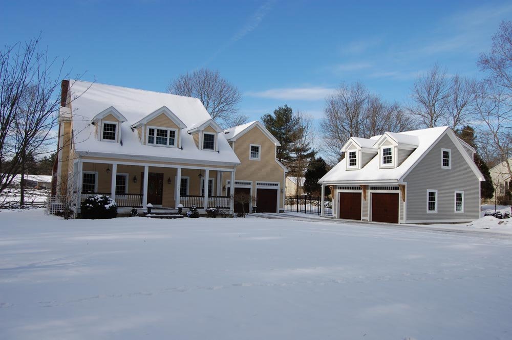 The Stables Custom Farmhouse And Detached Garage | New England ...
