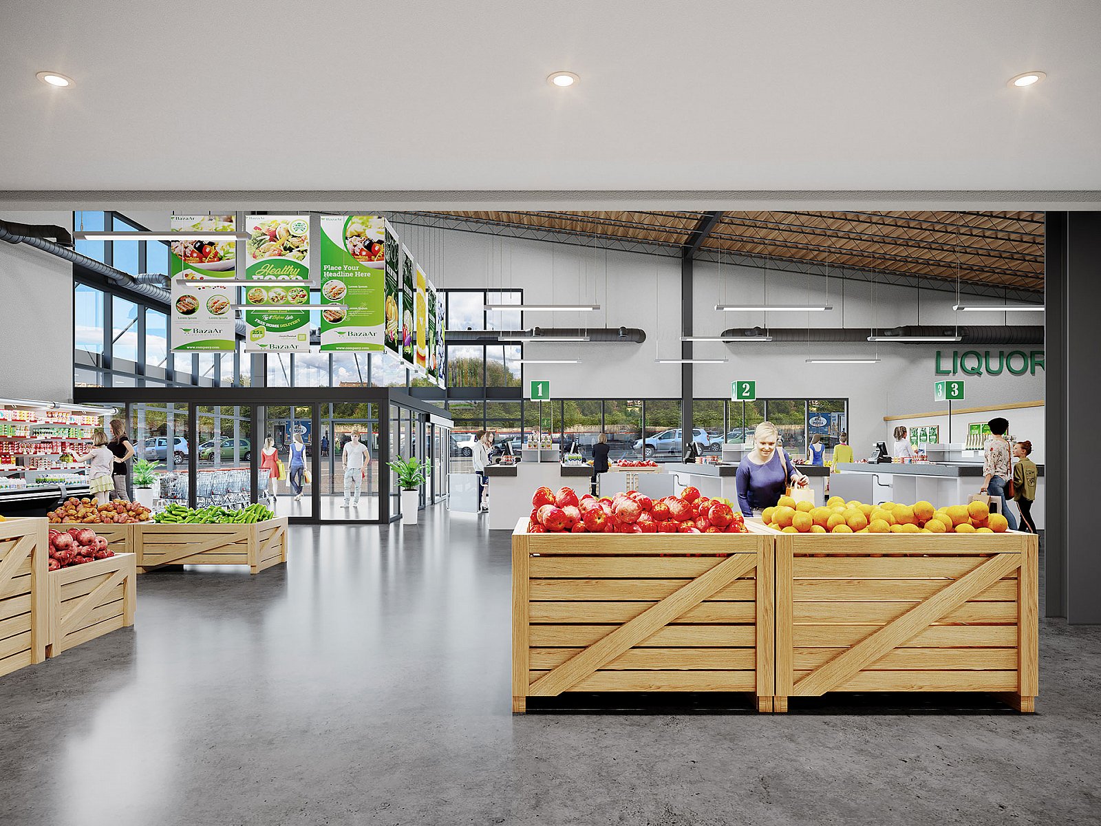 Boutique Grocery Store | New England Architects | Chemini Design Architects